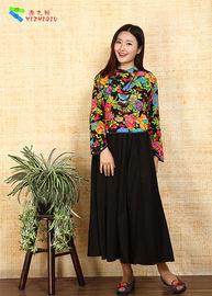 Breathable Ladies Cotton Clothing Modified Vintage Cheongsam Shirt Double Layer Quilting
