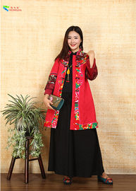 Three - Quarter Sleeves Double Layer Coat Traditional Chinese Women'S Clothing