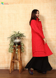 Double Layer Women Traditional Chinese Tang Suit , Double Layer Winter Jackets