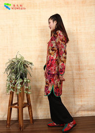 Vintage Warm Thick Winter Qipao Dress Cotton Padded , Quilting Embroidery Design