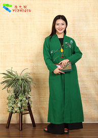 Traditional Chinese Clothing Female Floral Embroidered Coat For Daily Wear