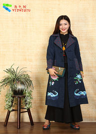 100% Cotton Chinese Embroidered Winter Coats Traditional China National Costume