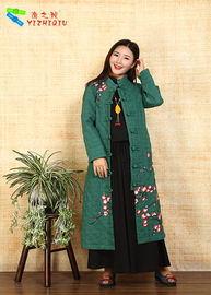 Green Chinese Style Winter Coats Costume