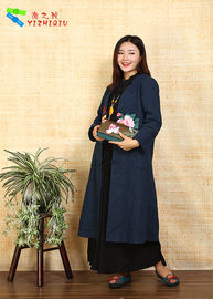 Adults Casual Chinese Style Winter Coats Embroidered Anti Shrink For Outdoor