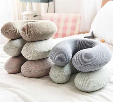 Super soft short-pile velour cover travel neck pillow, u shape neck support pillow