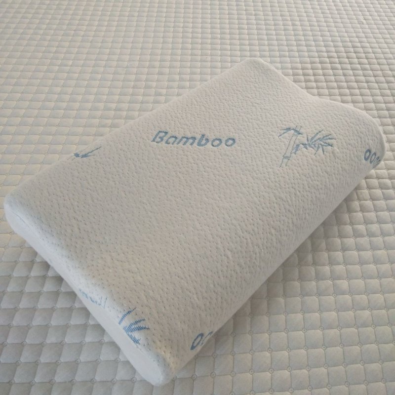 Adjustable Memory Foam Pillow, Bamboo Pillow for Sleeping, Cervical Pillow for Neck Pain, Neck Support for Back