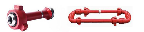 China welded straight pipe for hose loop with weco wing union connection supplier