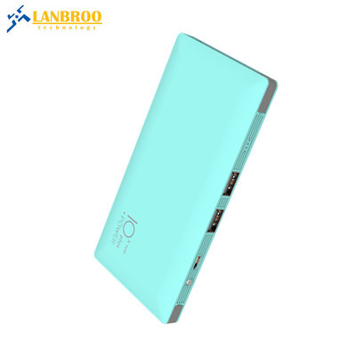 DC5.0V 2.4A Out Put 10000MAH Power Bank ABS+rubber oil smart power bank For Xmas Gift Portable