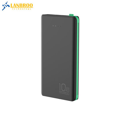 LPQ-01 Lanbroo Power Bank 10400MAH QC3.0 Fast Charge Power Bank with Cable Mobile Portable Charger