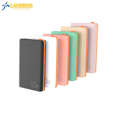 LPQ-01 Lanbroo Power Bank 10400MAH QC3.0 Fast Charge Power Bank with Cable Mobile Portable Charger