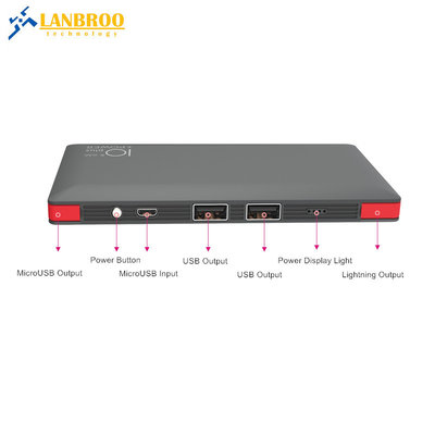 Built-in MicroUSB cable and Lightning cable LPB-01 hot selling mobile phone power bank Amazon hot selling model