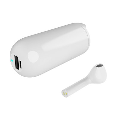 Support intelligent active noise reduction mini mono wireless earphone bluetooth earbud with charger box power bank