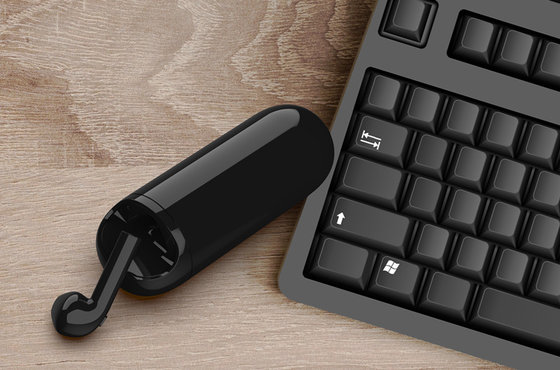 the best Xmas gift hot selling mono bluetooth wireless earphone with charging box can pair two mobiles phones at the sam