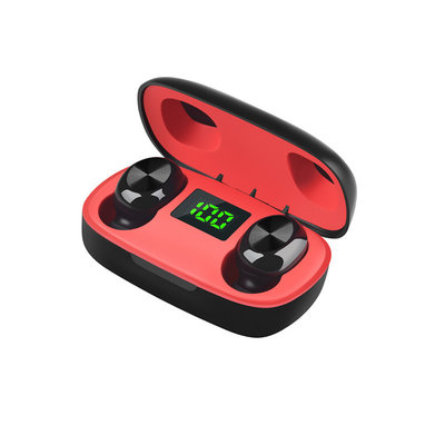 Small TWS Earphone with LCD Screen Display Charging Case HiFi Sound Deep Bass Wireless5.0 Bluetooth Earbud Headphone