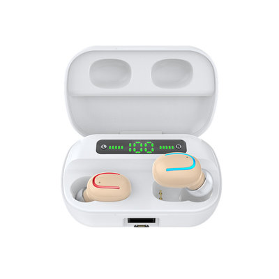 Hottest Digital Display Mini TWS Earphone Wireless Stereo Bluetooth Earbuds BT5.0 With 1500mAh Charging Case Powerbank