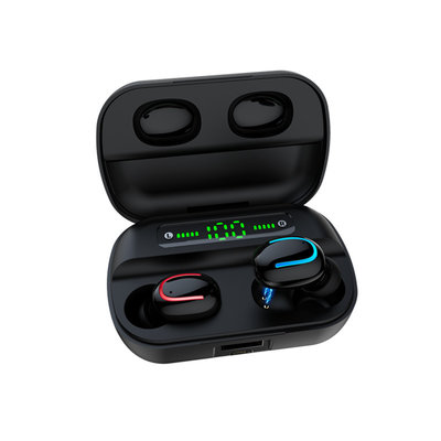 Digital LCD Screen TWS Bluetooth Earphone Ultra-small Earbuds Wireless Headphone with 1500mA Charging Box Power Bank