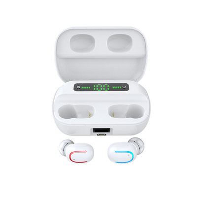 Digital Power Display TWS Bluetooth Headphone Wireless Binaural Earphone Noise-Cancellation with Mobile Charger Bank