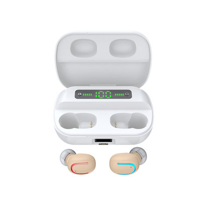 Digital Power Display TWS Bluetooth Headphone Wireless Binaural Earphone Noise-Cancellation with Mobile Charger Bank