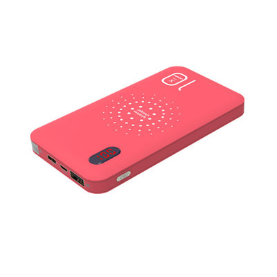 Type-C Wireless Power Bank With Built-in 3-IN-1 Cable 10000mAh LED Digital Screen OEM Mobile Phone Charger Powerbank