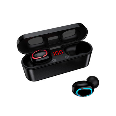 Best Selling LCD Screen TWS Earbuds Wireless Stereo Bluetooth 5.0 Water Resistant Mini Earphone OEM Custom Headphone