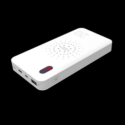 Custom Wireless Power Bank 20000mAh with 3-IN-1 Cable LED Screen Display Type-C Smart Mobile Phone Powerbank Charger