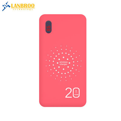 Unique Design Wireless Power Bank with 3-IN-1 Cable 20000mAh Digital Display Li-on Polymer Mobile Powerbank Charger