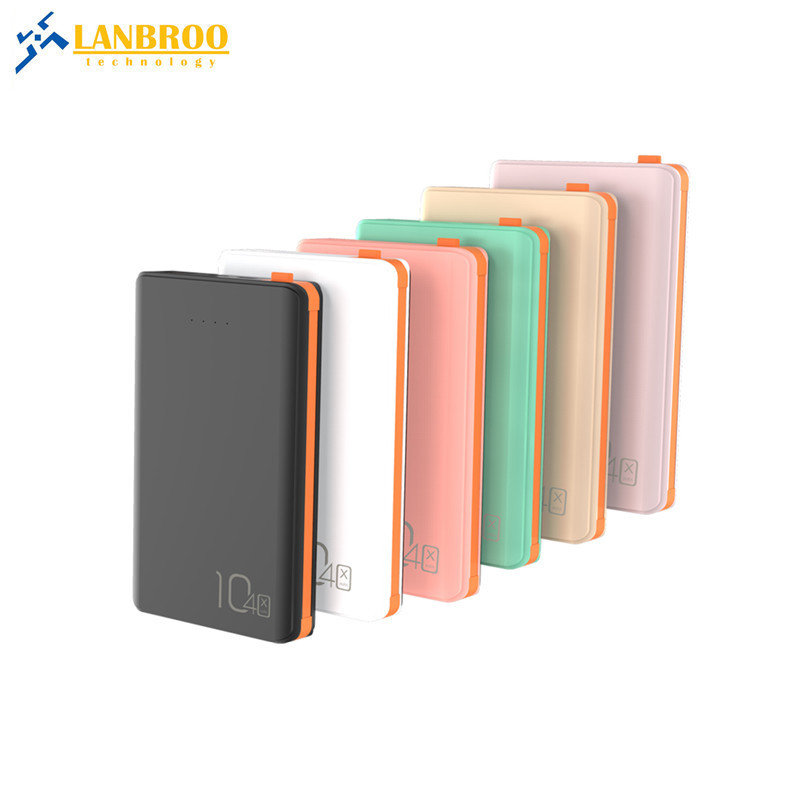 LPQ-01 Lanbroo Power Bank 10400MAH QC3.0 Fast Charge Power Bank with Cable Mobile Portable Charger