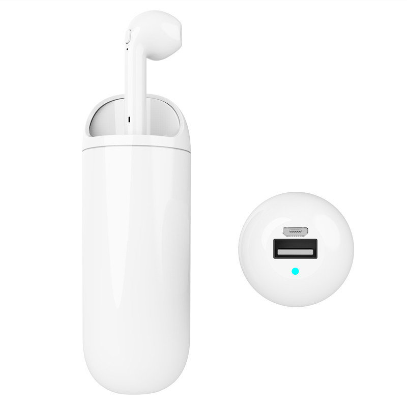 Support intelligent active noise reduction mini mono wireless earphone bluetooth earbud with charger box power bank