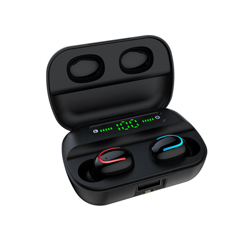 Hottest Digital Display Mini TWS Earphone Wireless Stereo Bluetooth Earbuds BT5.0 With 1500mAh Charging Case Powerbank
