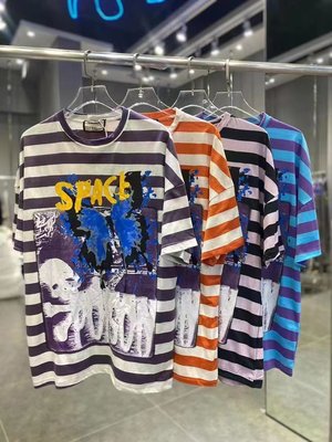Unisex Summer Yarn Dyed Printed T Shirt