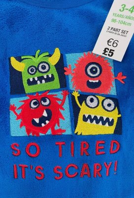 Kids Winter Fleece Emboridery Sleepwear Set