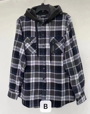 Men's Winter Plaid Shirt with Hood