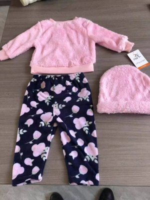 Babies Winter Fleece Pyjamer 3 Pcs Set