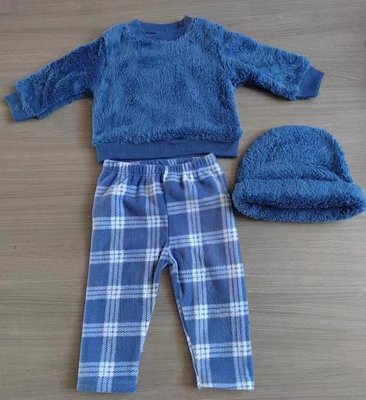 Babies Winter Fleece Pyjamer 3 Pcs Set