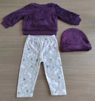 Babies Winter Fleece Pyjamer 3 Pcs Set