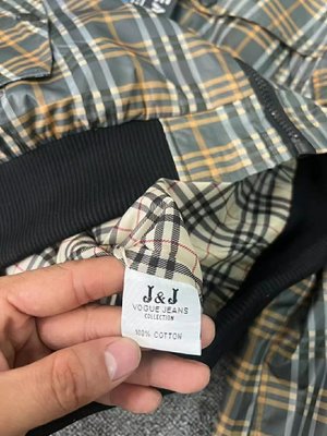 Men's Cotton Plaid Design Outwear Jacket