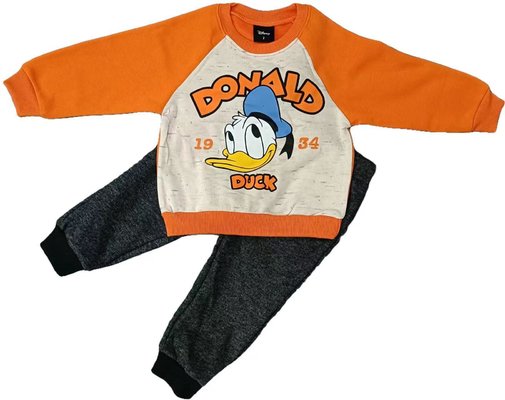 Girl's Winter Fleece Printed 2 Pcs Set