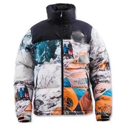 Men's Winter Fashion Printed Down Jacket