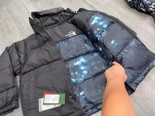 Men's Winter Fashion Printed Down Jacket