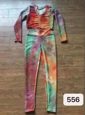 Women's Autumn Bubble Tie Dyed Sport Set