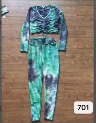 Women's Autumn Bubble Tie Dyed Sport Set