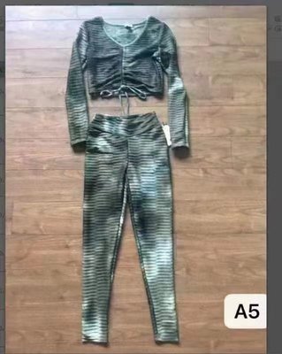 Women's Autumn Bubble Tie Dyed Sport Set