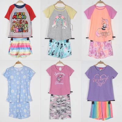 Girl's Summer Printed 2 pcs Set