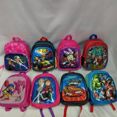 3D Cartoon Print School Backpack