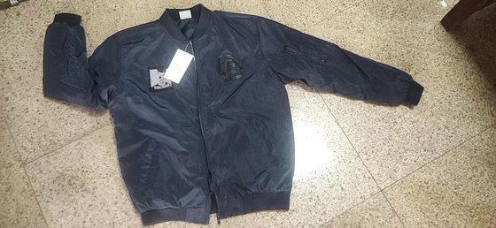 Big Boys Emboridery Varsity Padded Jacket