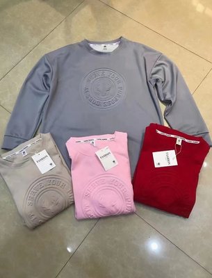 Men's Embrossed Long Sleeves Pullover Sweatshrt