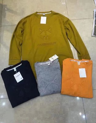 Men's Embrossed Long Sleeves Pullover Sweatshrt