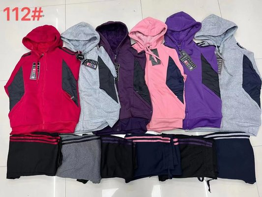 Women's Winter Fleece Hoody Sport Set