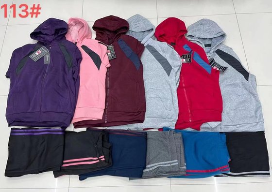 Women's Winter Fleece Hoody Sport Set