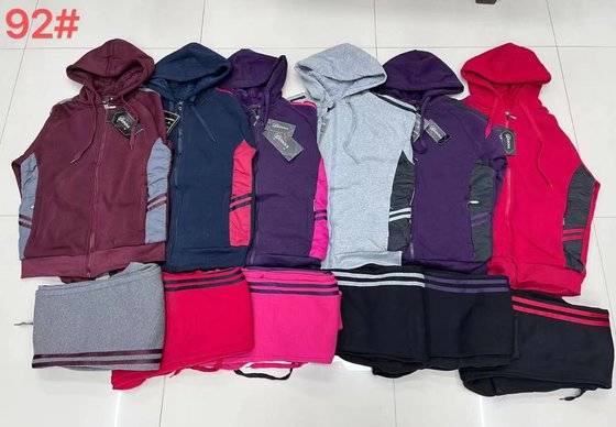 Women's Winter Fleece Hoody Sport Set
